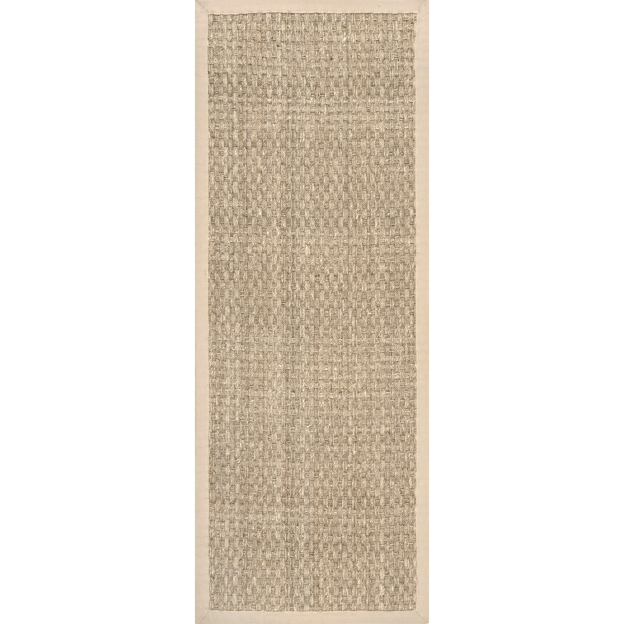 nuLOOM Hesse Checker Weave Seagrass Indoor/Outdoor Natural 2' 6" x 8 ...