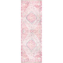 nuLOOM Konya Vintage Floral Medallion Flatweave Area Rug, 7' 6" x 9' 10 ...