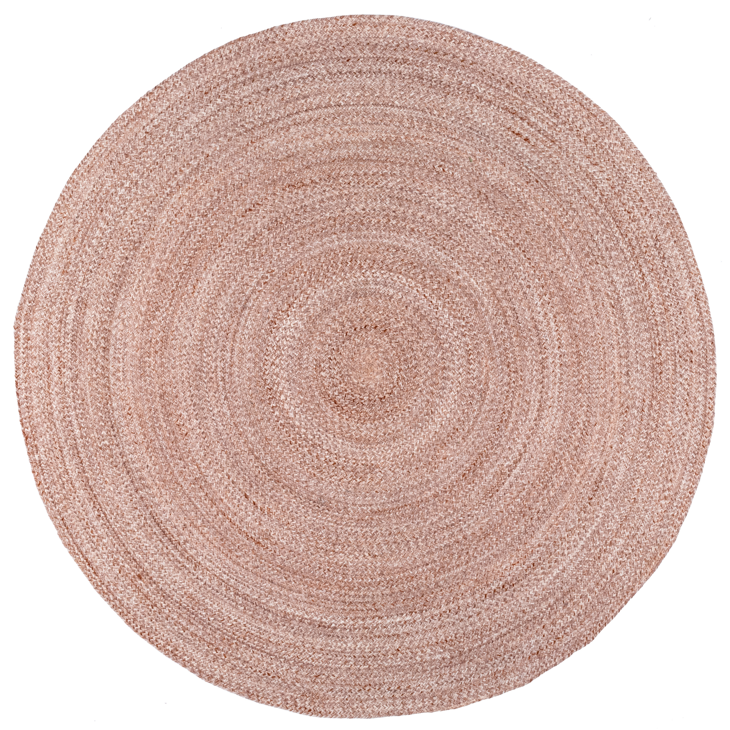 nuLOOM Kyla Handmade Braided Farmhouse Round Area Rug, 3' x 5', Light ...