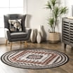 nuLOOM Leighton Machine Washable Southwestern Medallion Area Rug, 6' x ...