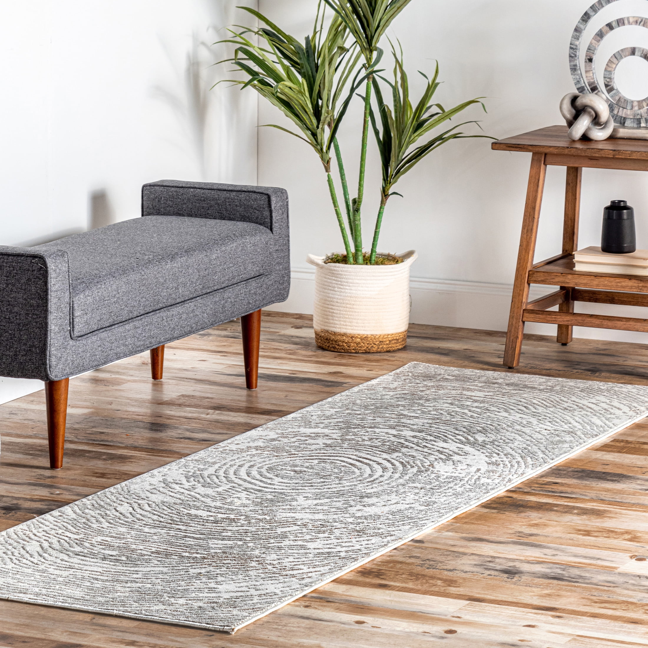 nuLOOM Lorraine Textured Abstract Maze Area Rug, 2' 8" x 8', Runner ...