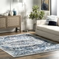 nuLOOM Maryanne Transitional Medallion Area Rug, 9' x 12', Blue ...