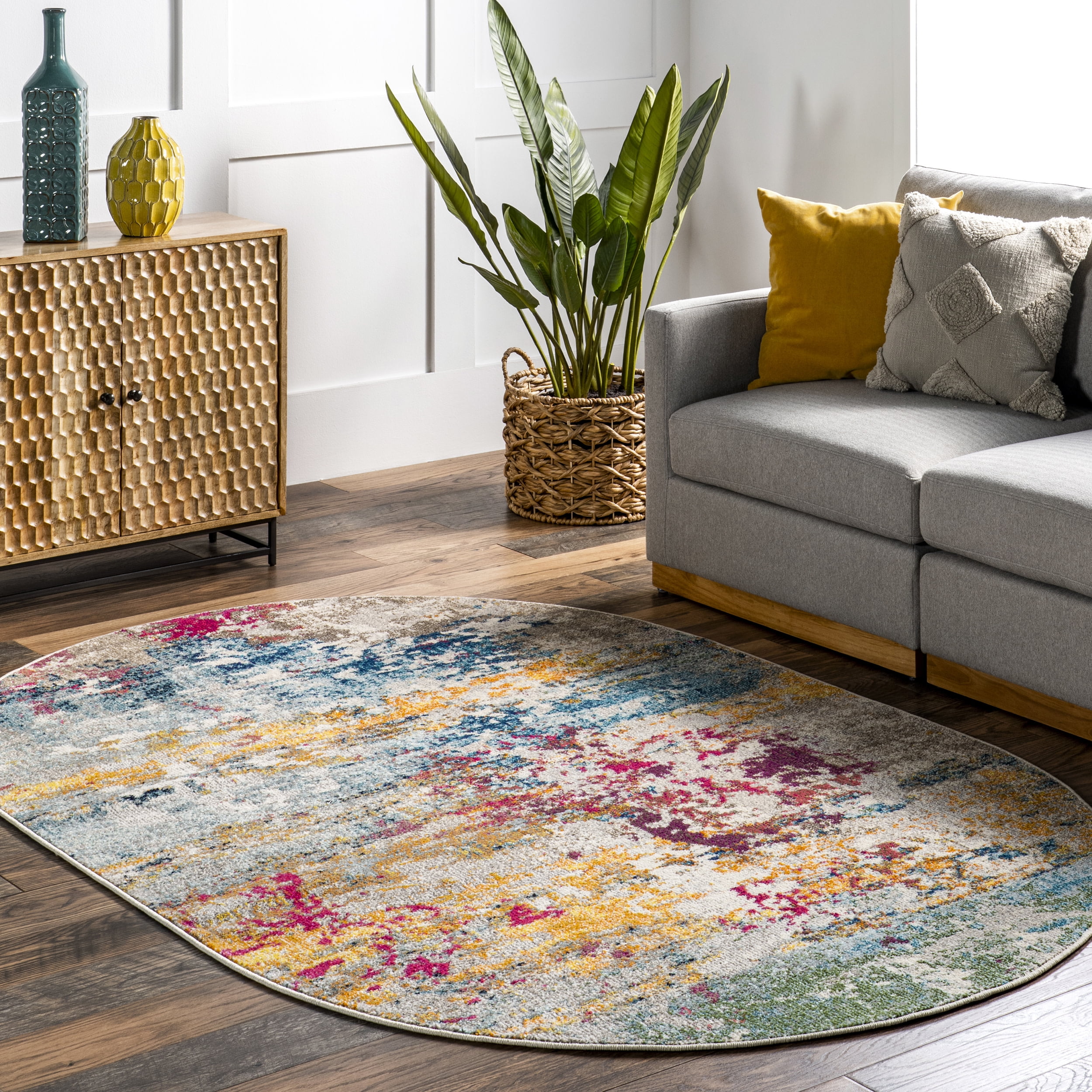 nuLOOM Monet Modern Abstract Area Rug, 5' x 8', Multi - Walmart.com