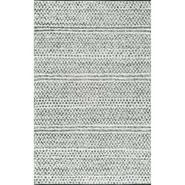 nuLOOM Natosha Chevron Indoor/Outdoor Area Rug, 6' x 9', Silver ...
