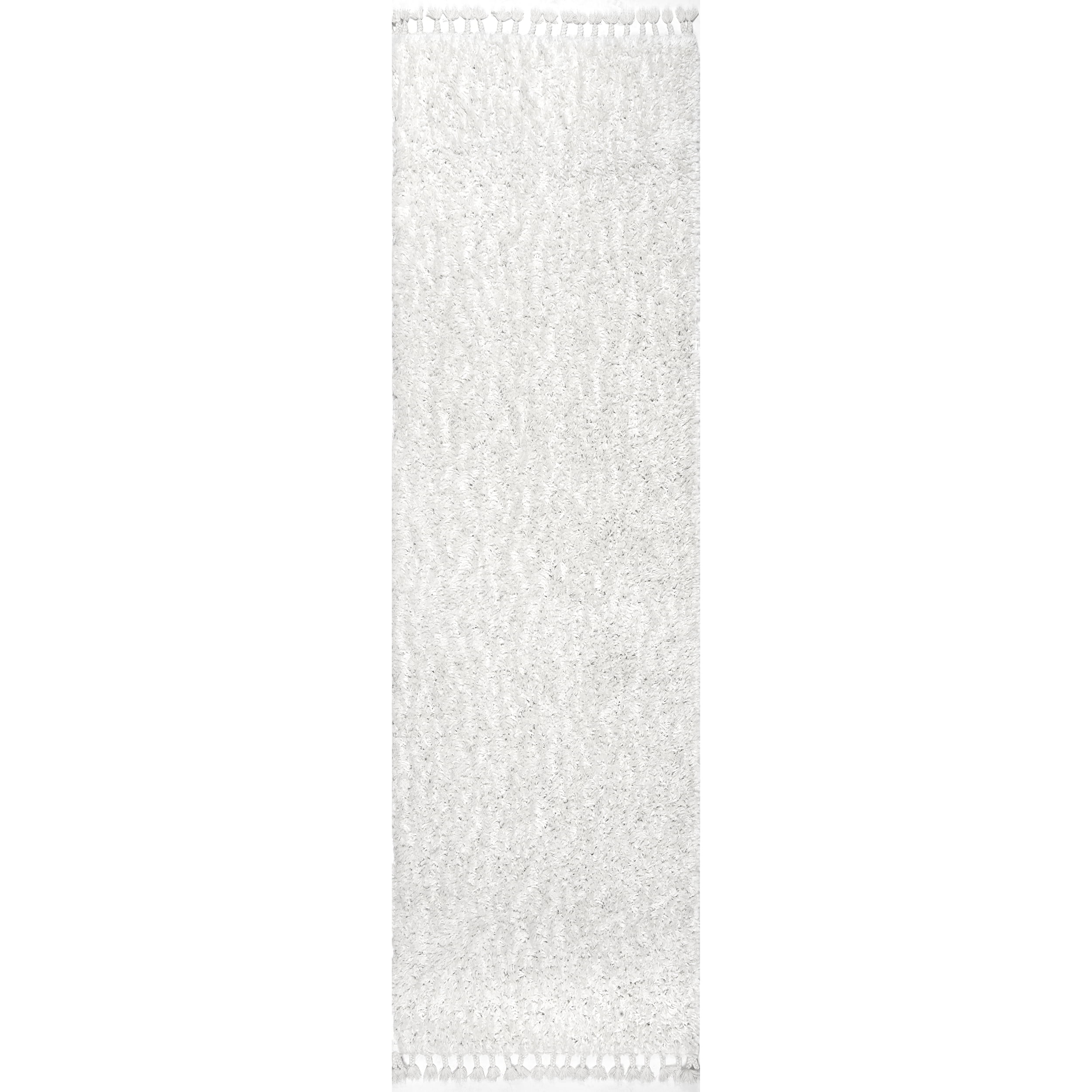 Free Shipping! nuLOOM Neva Modern Tasseled Shag Ivory 2' 6" x 12 ...