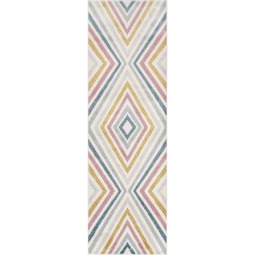 Abani Laguna Collection Chevron Geometric 5' x 8' Grey Yellow Modern ...