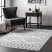 nuLOOM Romina Machine Washable Diamond Stripes Area Rug, 2' x 3', White ...