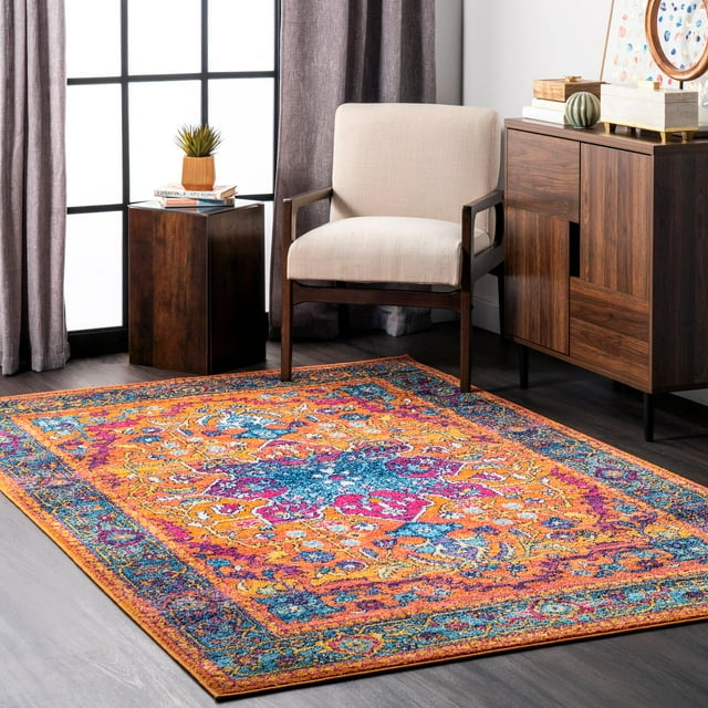 nuLOOM Persian Fancy Medallion Velva Area Rug or Runner - Walmart.com