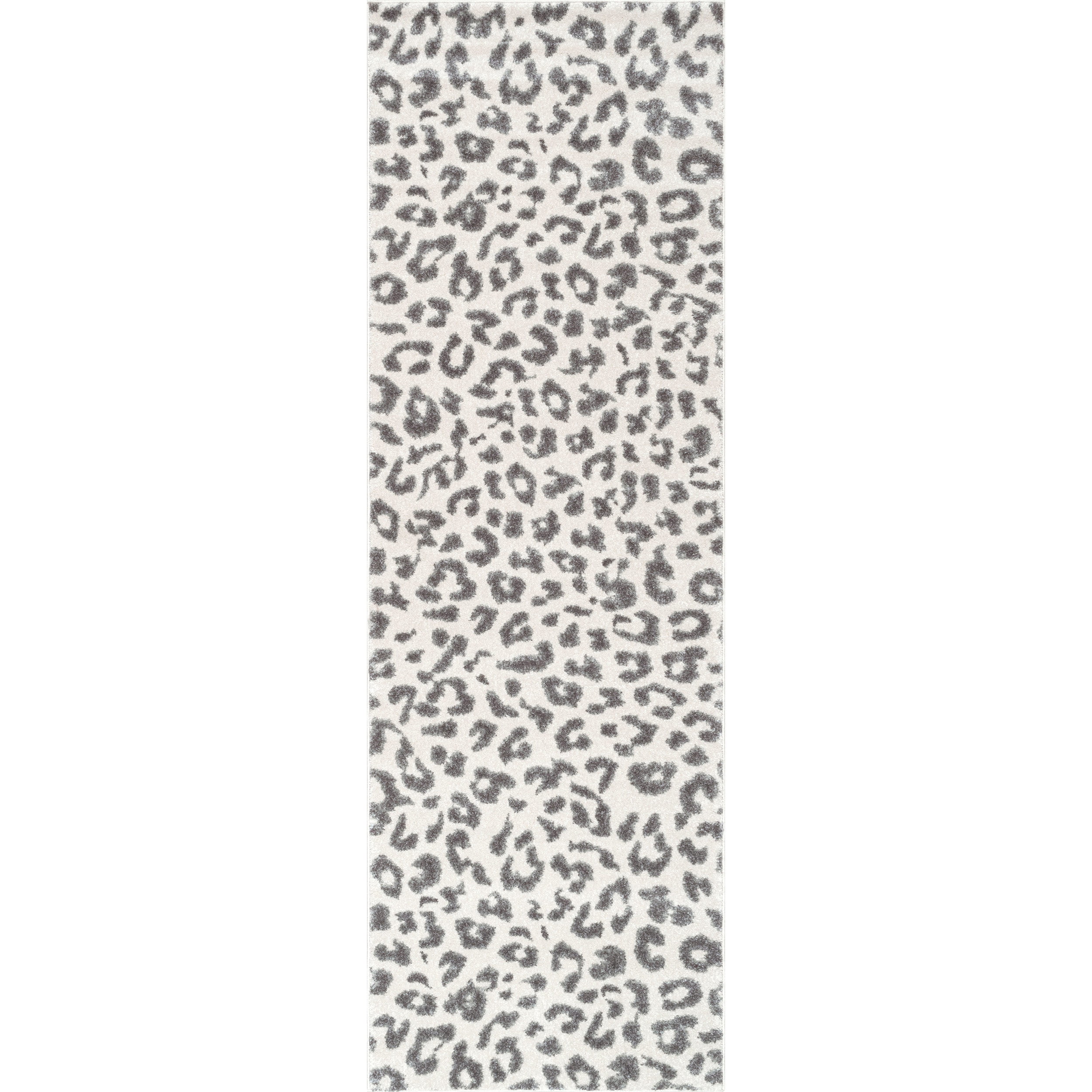 nuLOOM Print Leopard Runner Rug, 2' 6" x 6', Gray - Walmart.com
