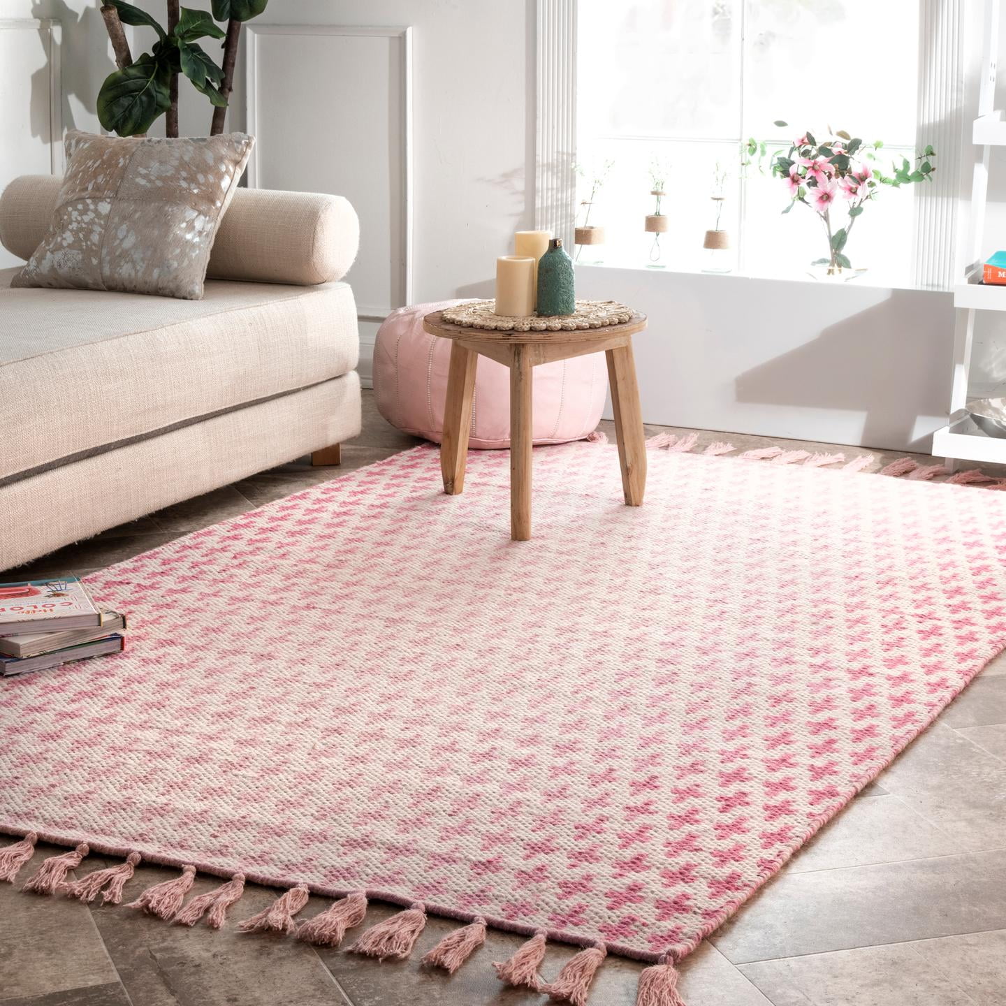 nuLOOM Renna Reversible Tassel Area Rug - Walmart.com