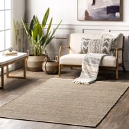 nuLOOM Jolinn Farmhouse Wool and Jute Area Rug, 5' x 8', Natural ...