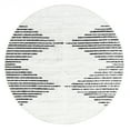 nuLOOM Romina Machine Washable Diamond Stripes Area Rug, 6' Round ...