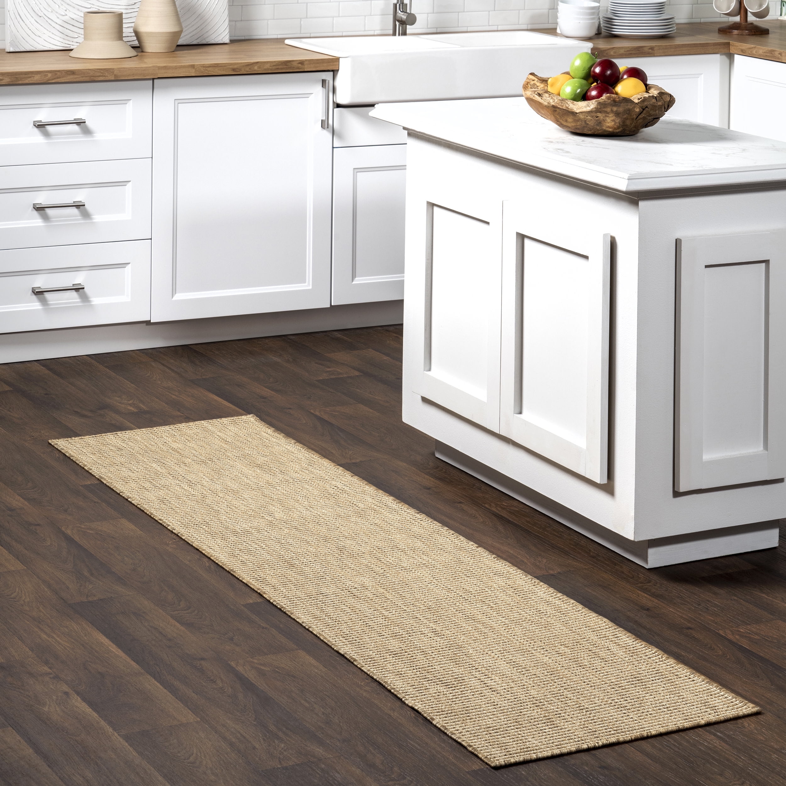 nuLOOM Rosy Classic Indoor/Outdoor Brown 2' x 8' Transitional Runner ...