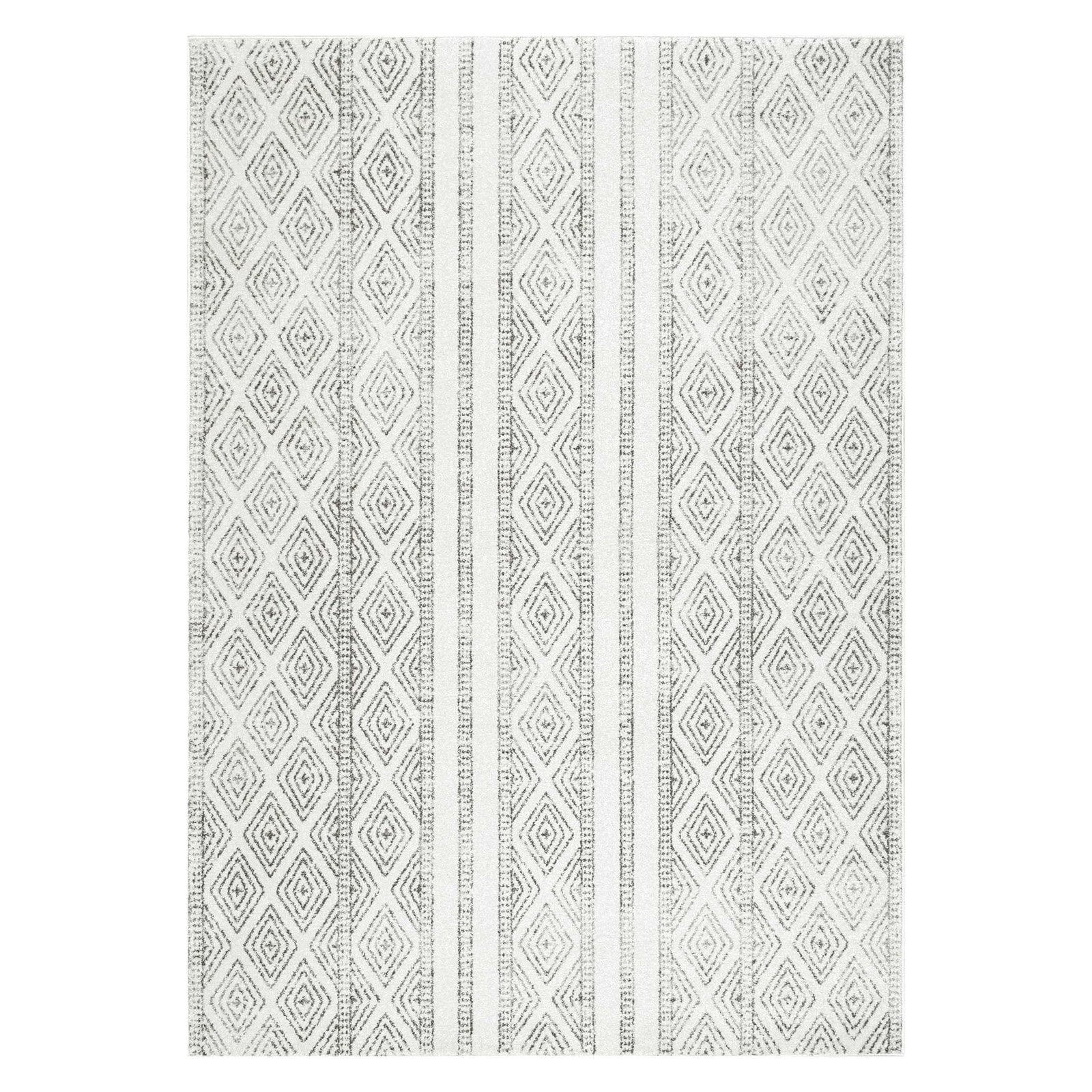 nuLOOM Sarina Diamonds Runner Rug, 2' 8" x 8', Gray - Walmart.com