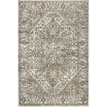 nuLOOM Konya Vintage Floral Medallion Flatweave Area Rug, 7' 6" x 9' 10 ...