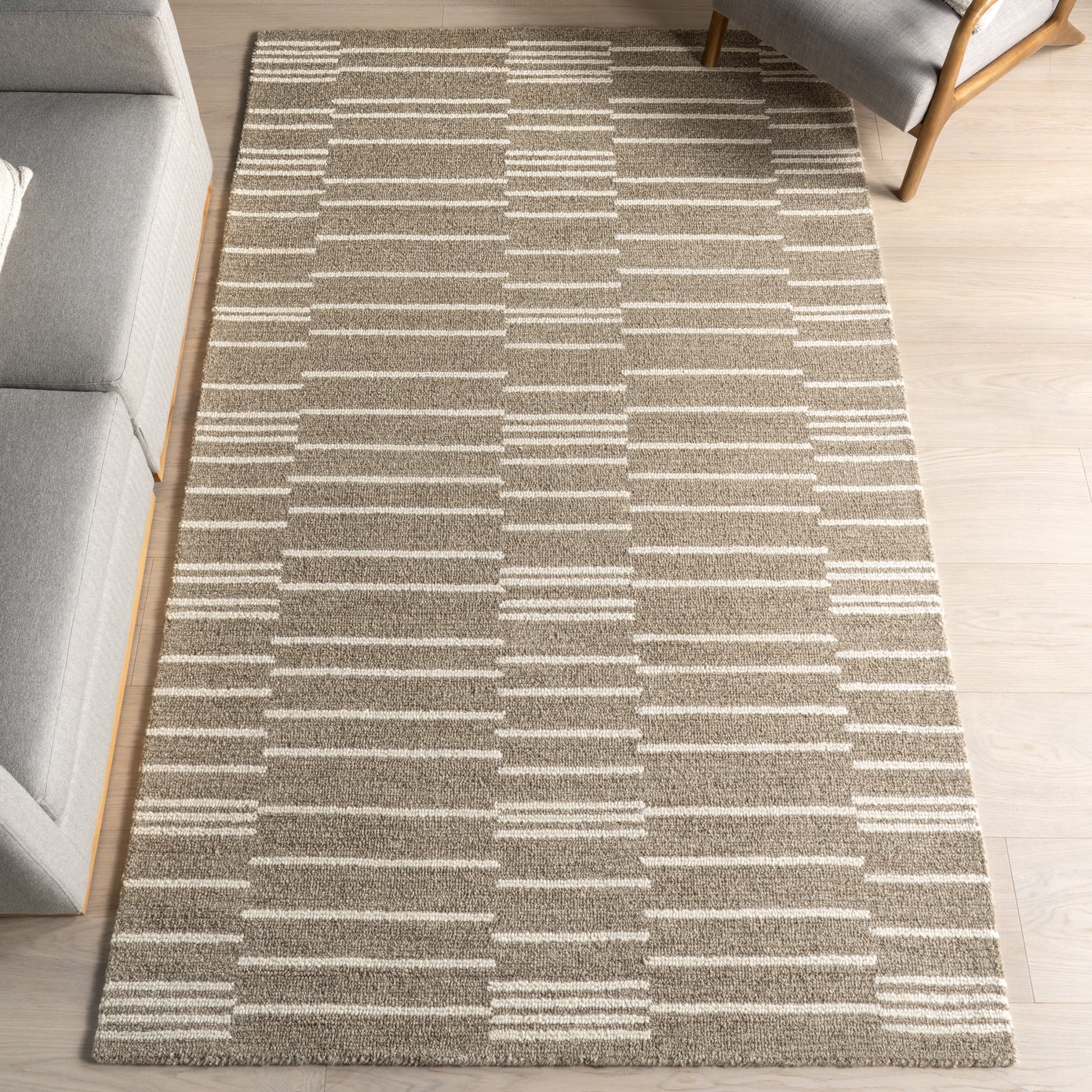 nuLOOM Tanaia Contemporary Striped Area Rug, 7' 6" x 9' 6", Tanaia ...