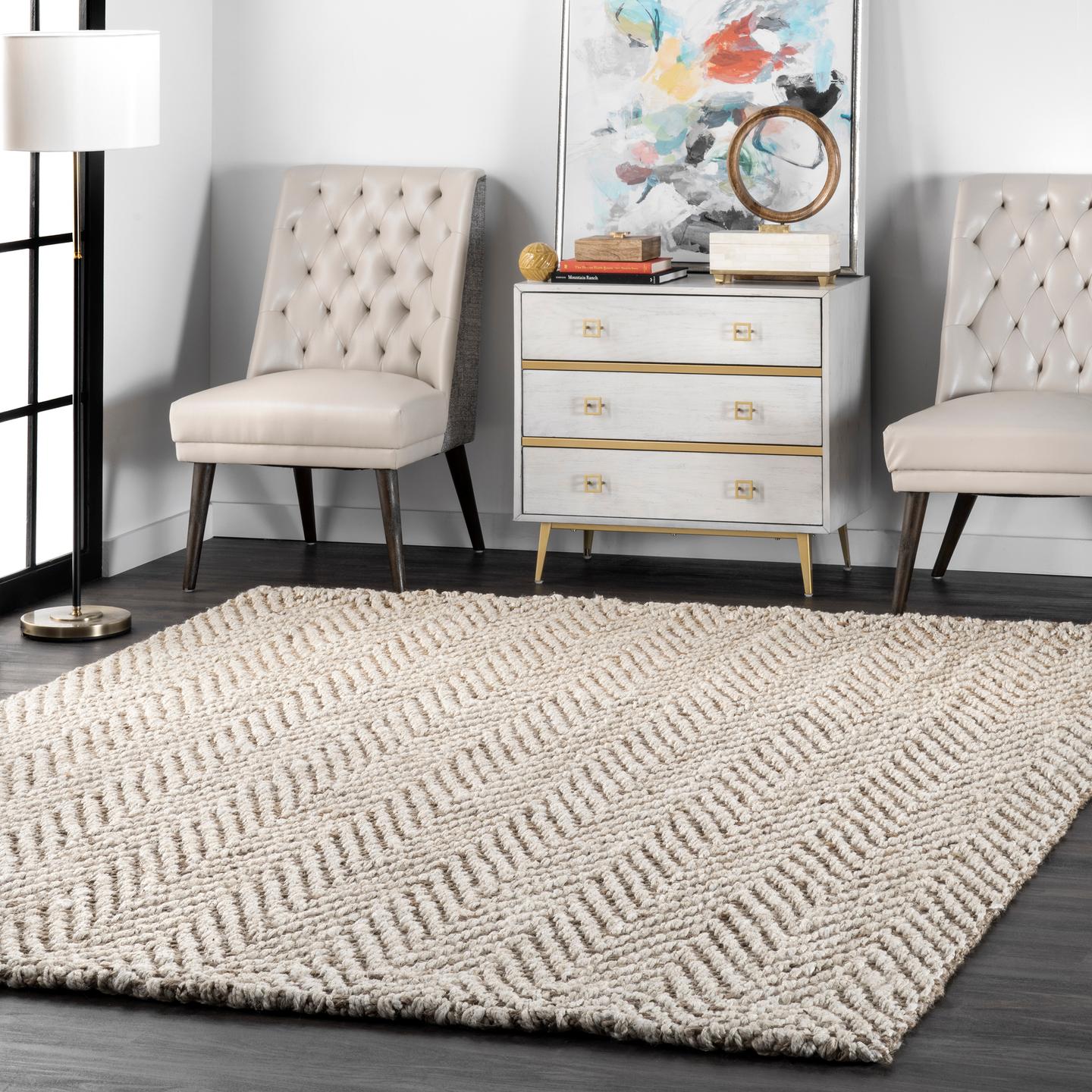 nuLOOM Vania Chevron Jute Area Rug - Walmart.com