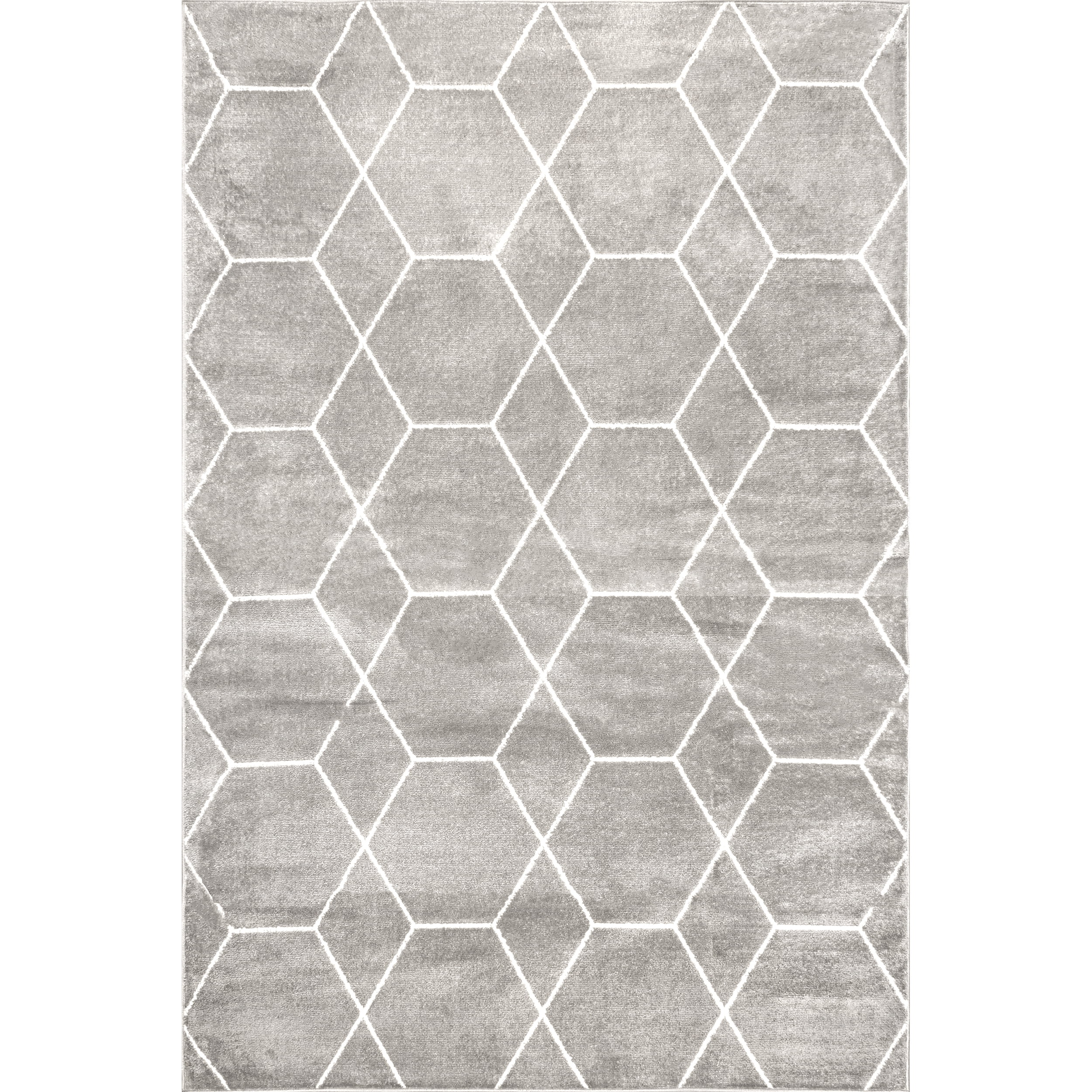 nuLOOM Veronica Geometric Honeycomb Area Rug, 5' x 8', Grey - Walmart.com