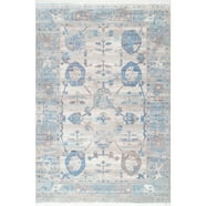 "nuLOOM Konya Vintage Floral Medallion Flatweave Pink Area Rug, 7' 6 ...