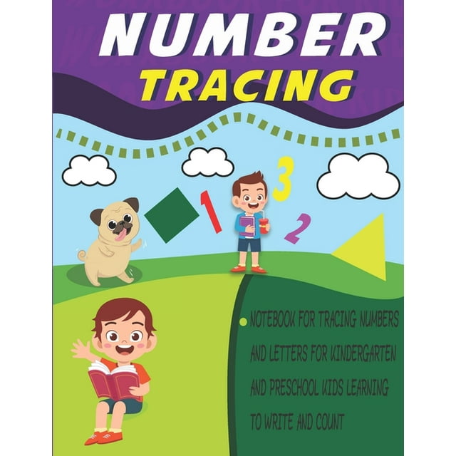 number tracing notebook for tracing numbers and letters for ...