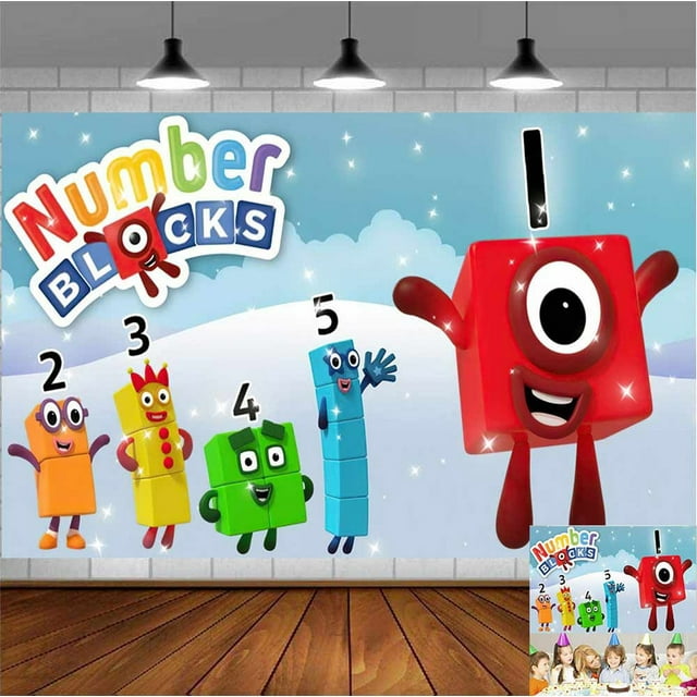 numberblocks Backdrop Banner Party Supplies Poster Movie Theme ...