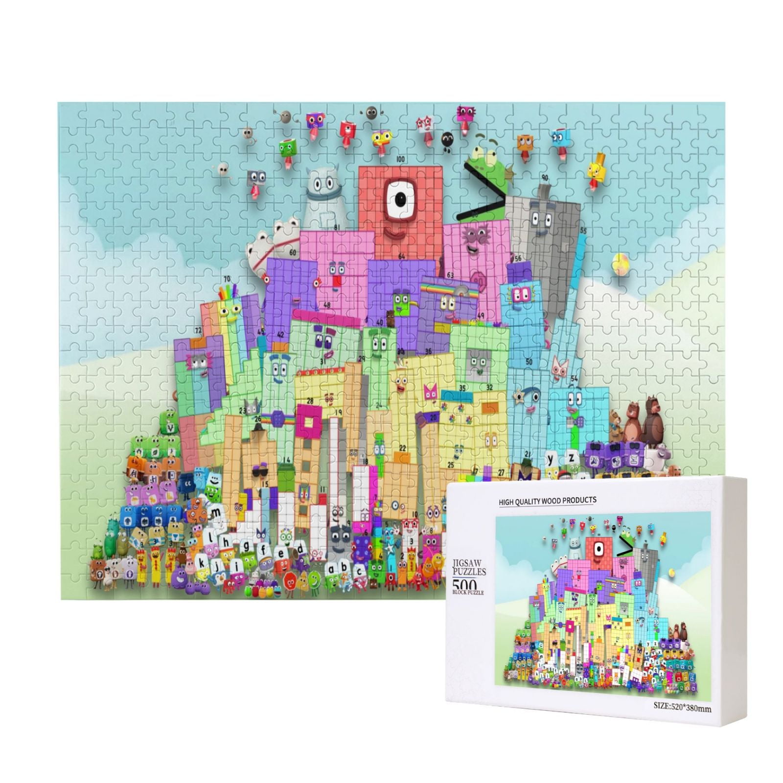numberblocks Jigsaw Puzzle,500 puzzle pieces Gift Toys Art Home Decor ...