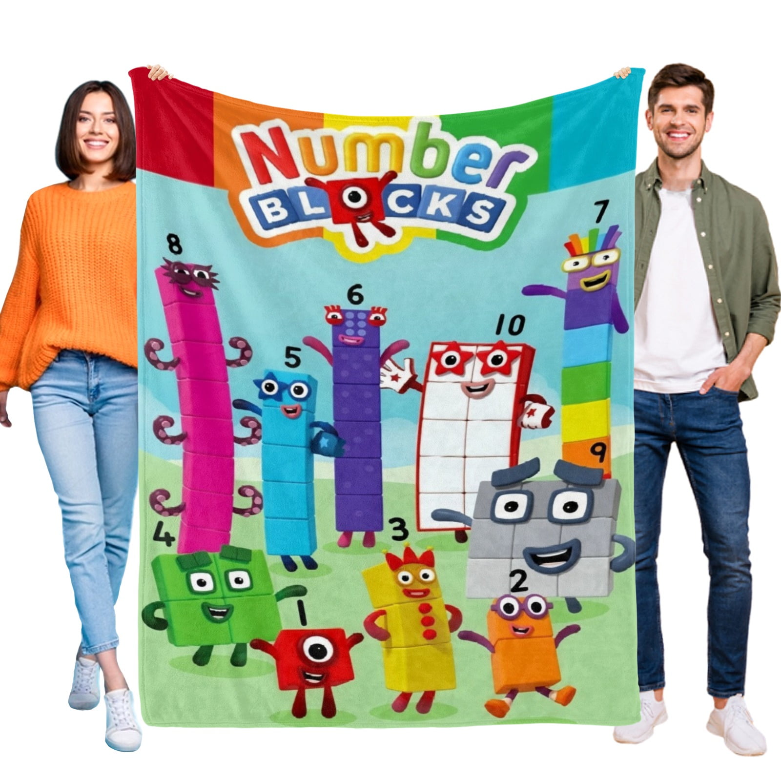 numberblocks Throw Blanket Gifts for Fans Lover Girls Boys Women ...