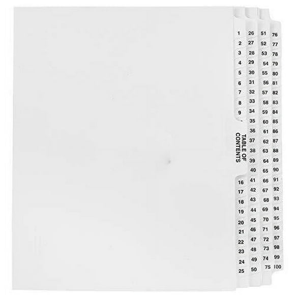 Alphabetical Index Dividers