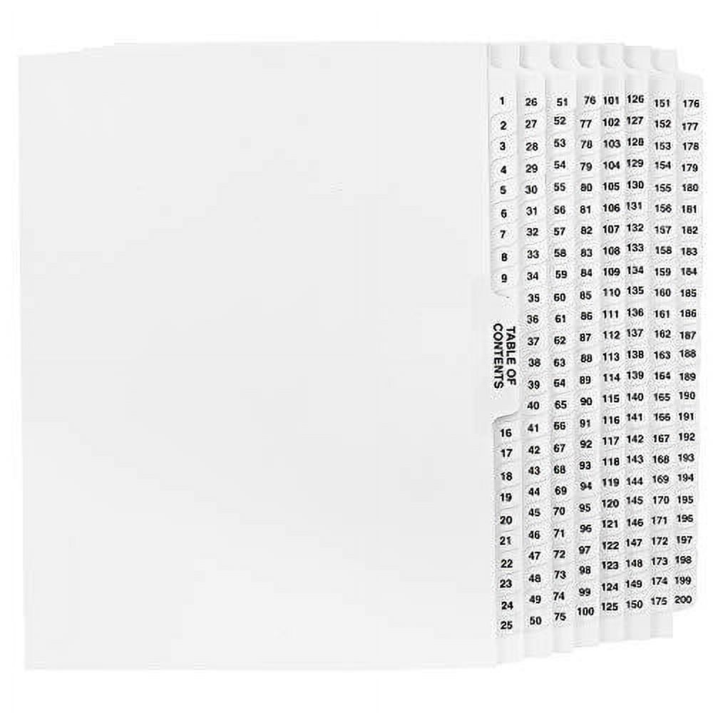 Avery Individual Legal Dividers Avery Style, Letter Size, Side Tab #43 ...