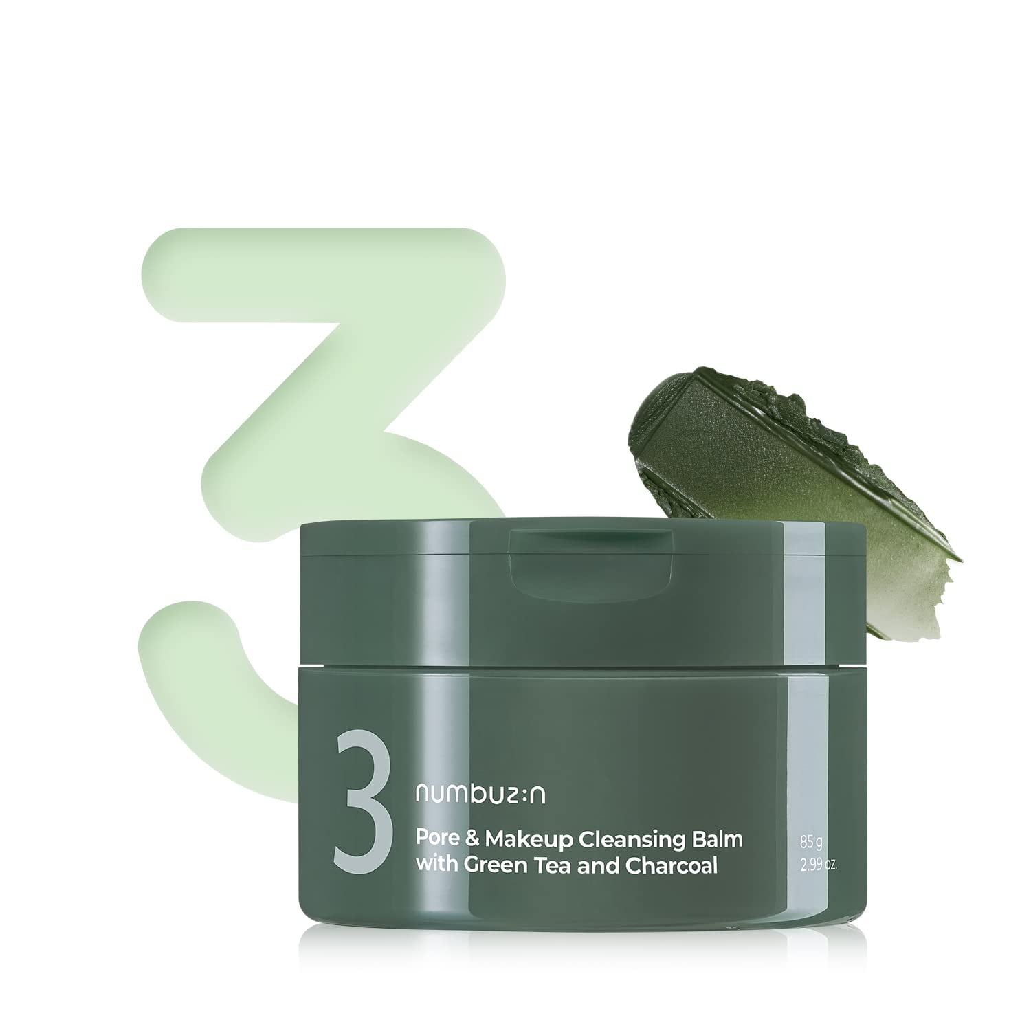 numbuz:n No.3 Pore & Makeup Cleansing Balm with Green Tea and Charcoal ...