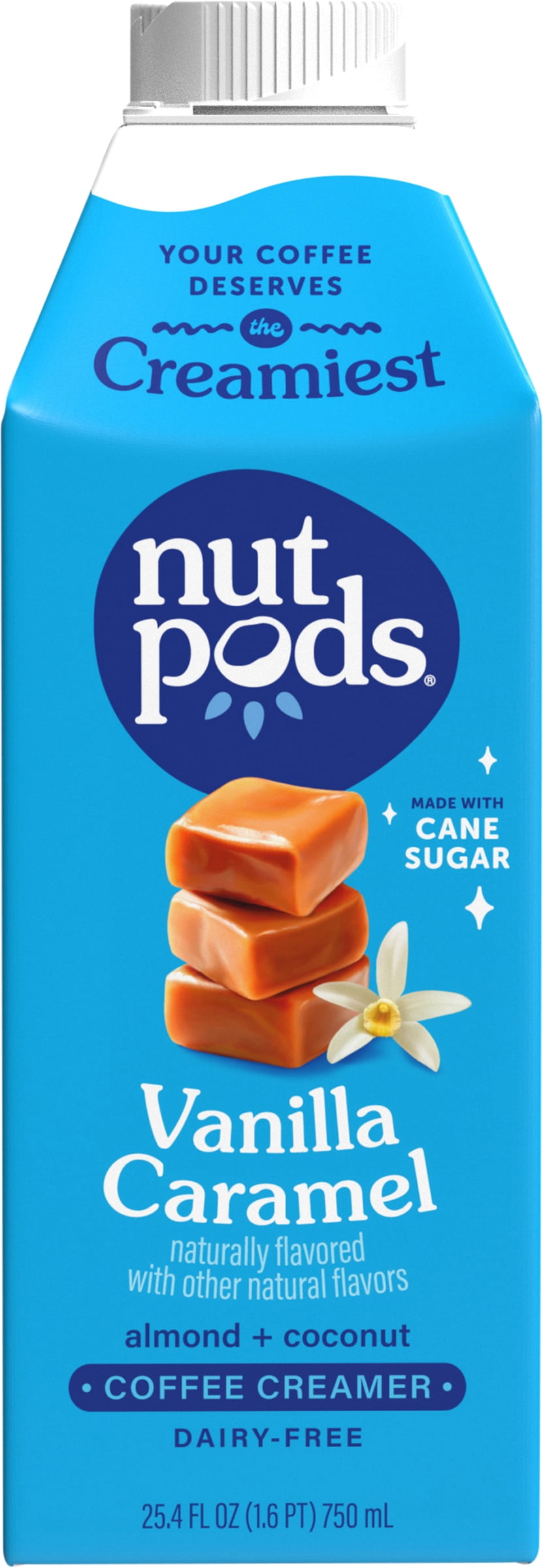nutpods Vanilla Cane Sugar Sweetened Dairy Free Creamer, 25.4 fl oz ...