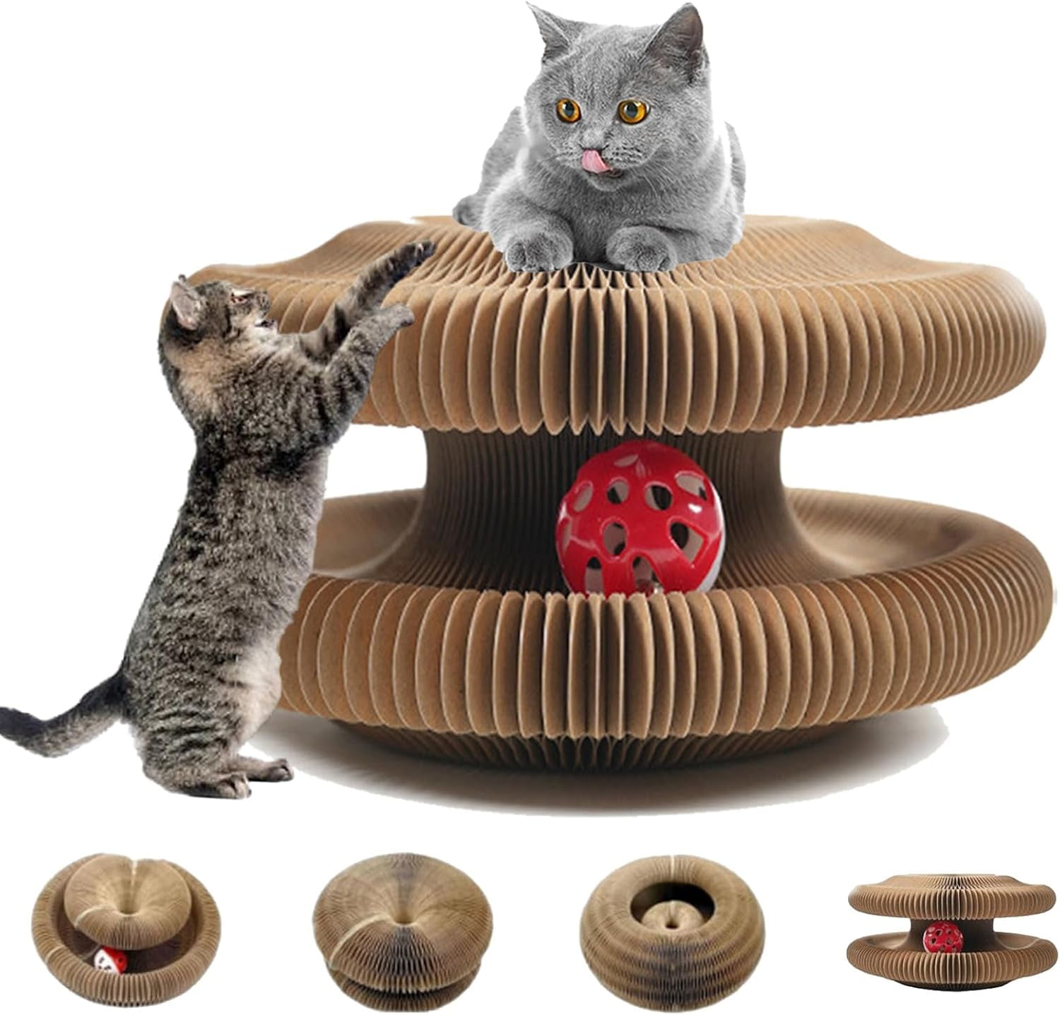 nuyezo Twisty Paws Cat Toy, Magnetic Cardboard Twisty Paw Cat Toy ...