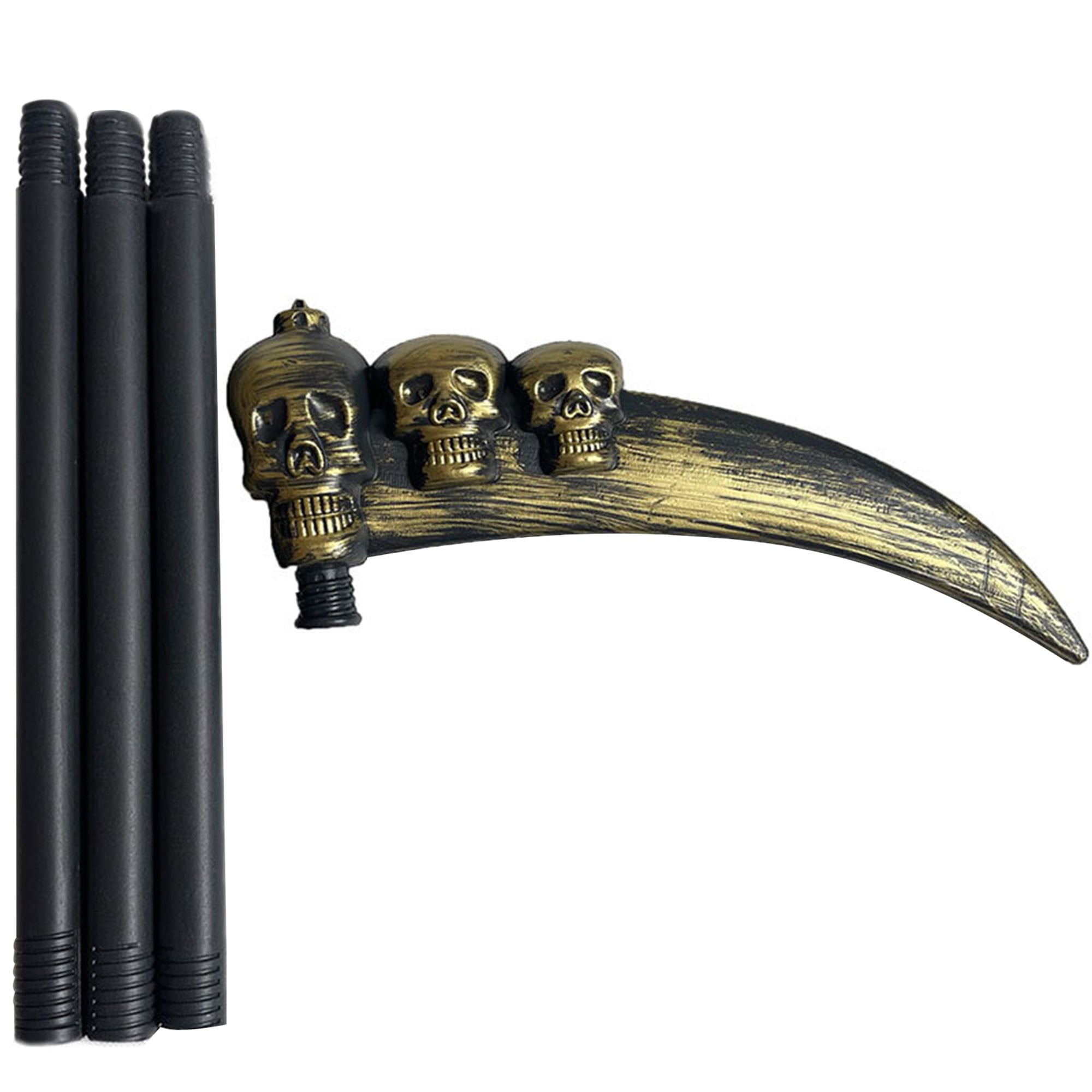 nvzhuang Halloween Decor Grim Scythe Halloween Cosplay Scythe Staff ...