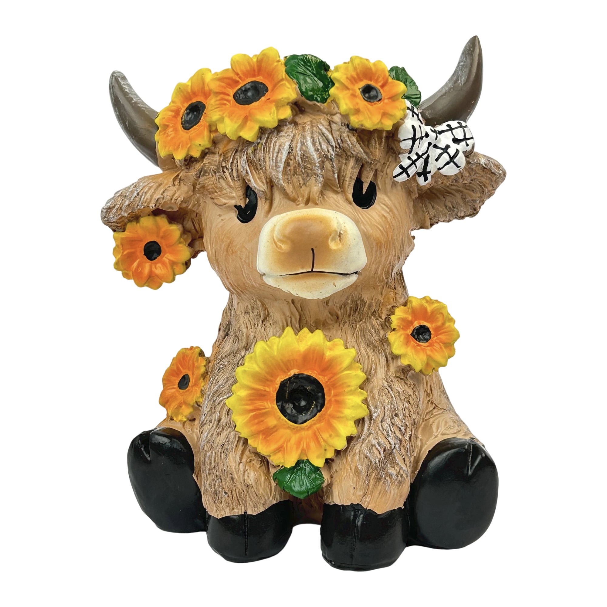 nvzhuang Sunflower Highland Cow Plant Pots Cute Animal Succulent ...