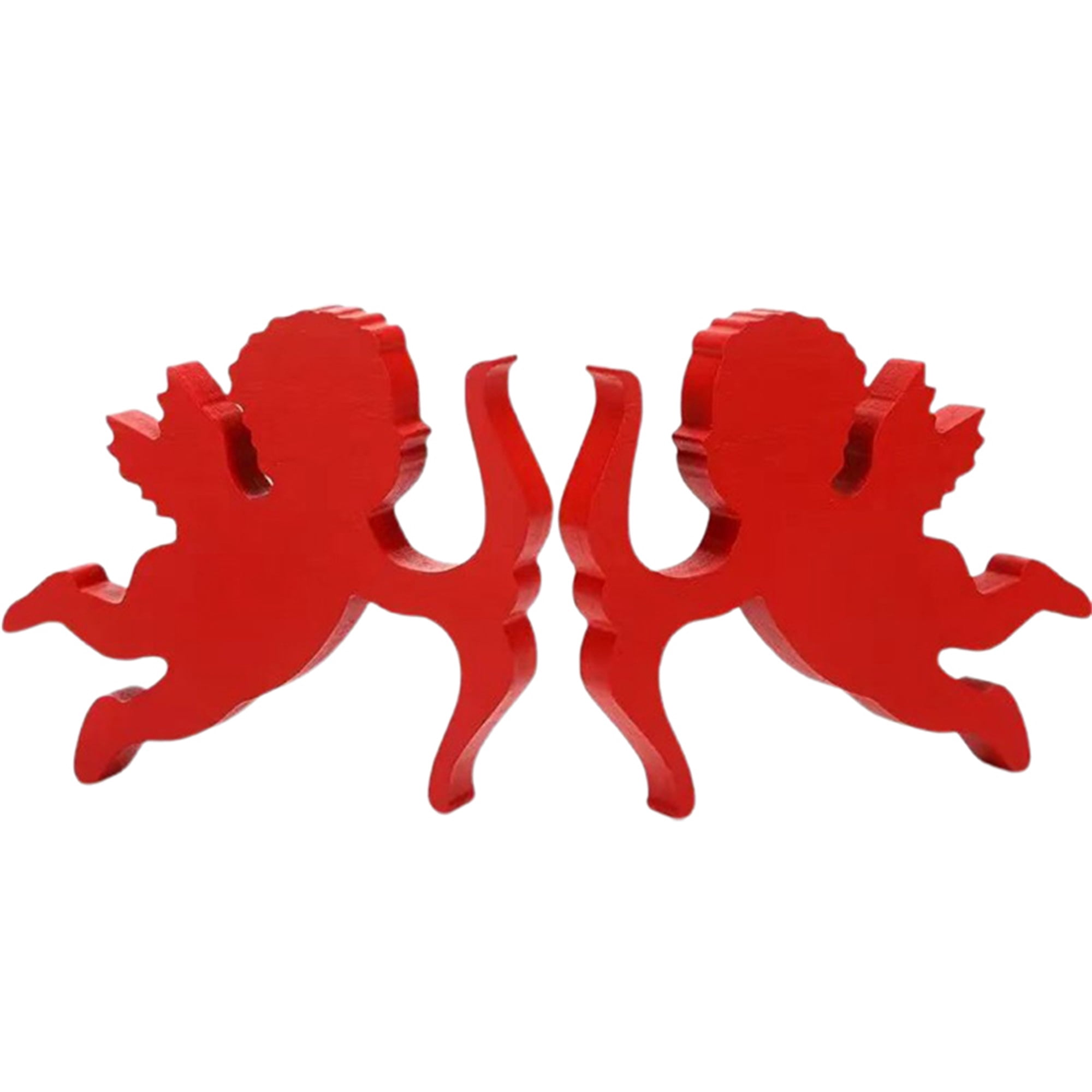 nvzhuang Valentines Day Table Decorations Cute Love Angel Wooden ...