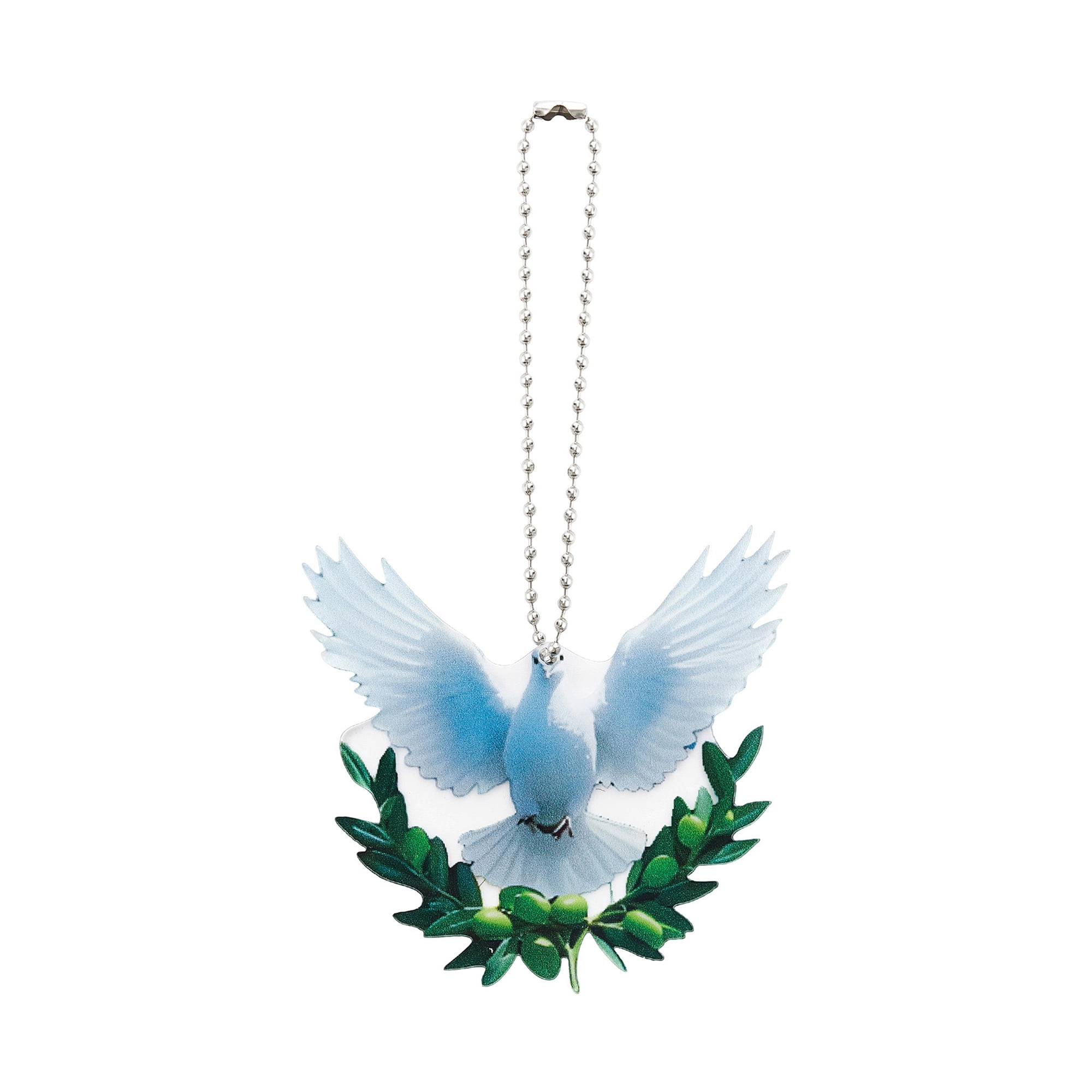 nvzhuang White Dove Ornament Olive Branch Design 2D Acrylic Dove Decor ...