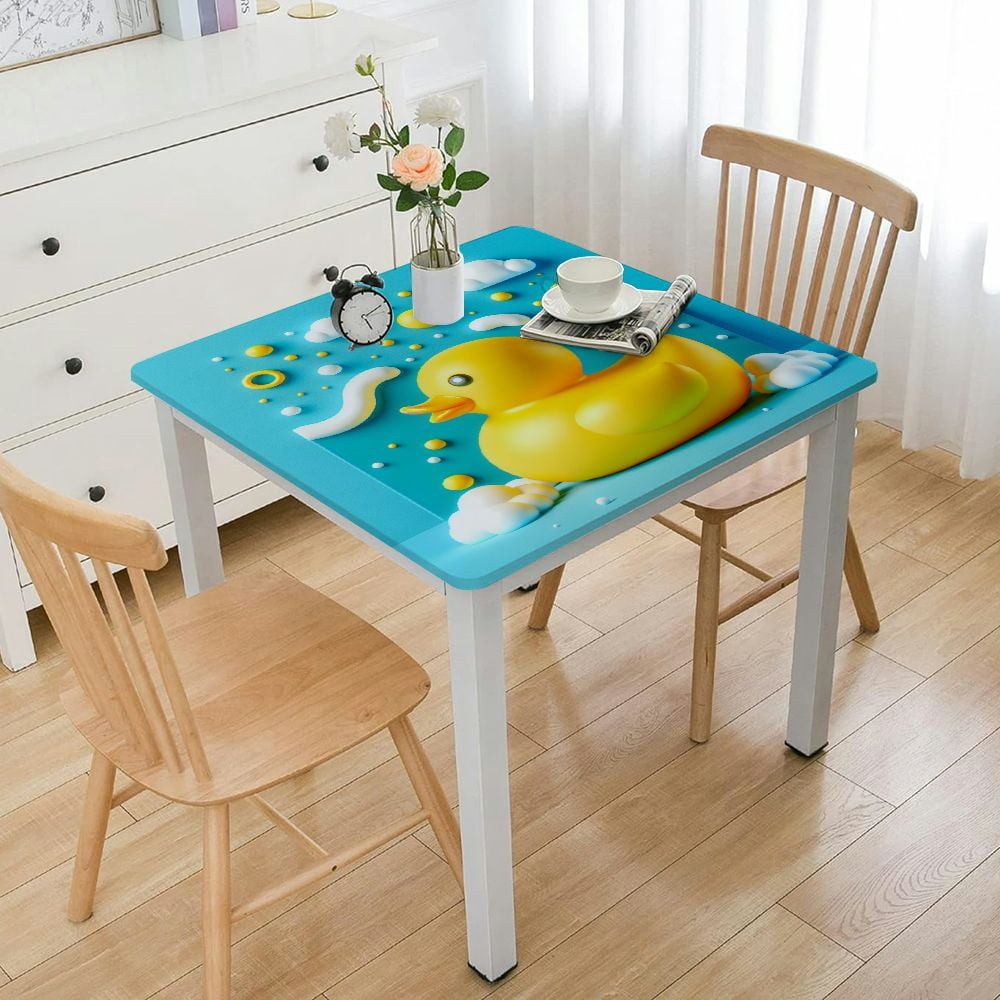 nygtbtfer 3 Pack Yellow Duck Tablecloth Cute y Table Cover Rectangle ...