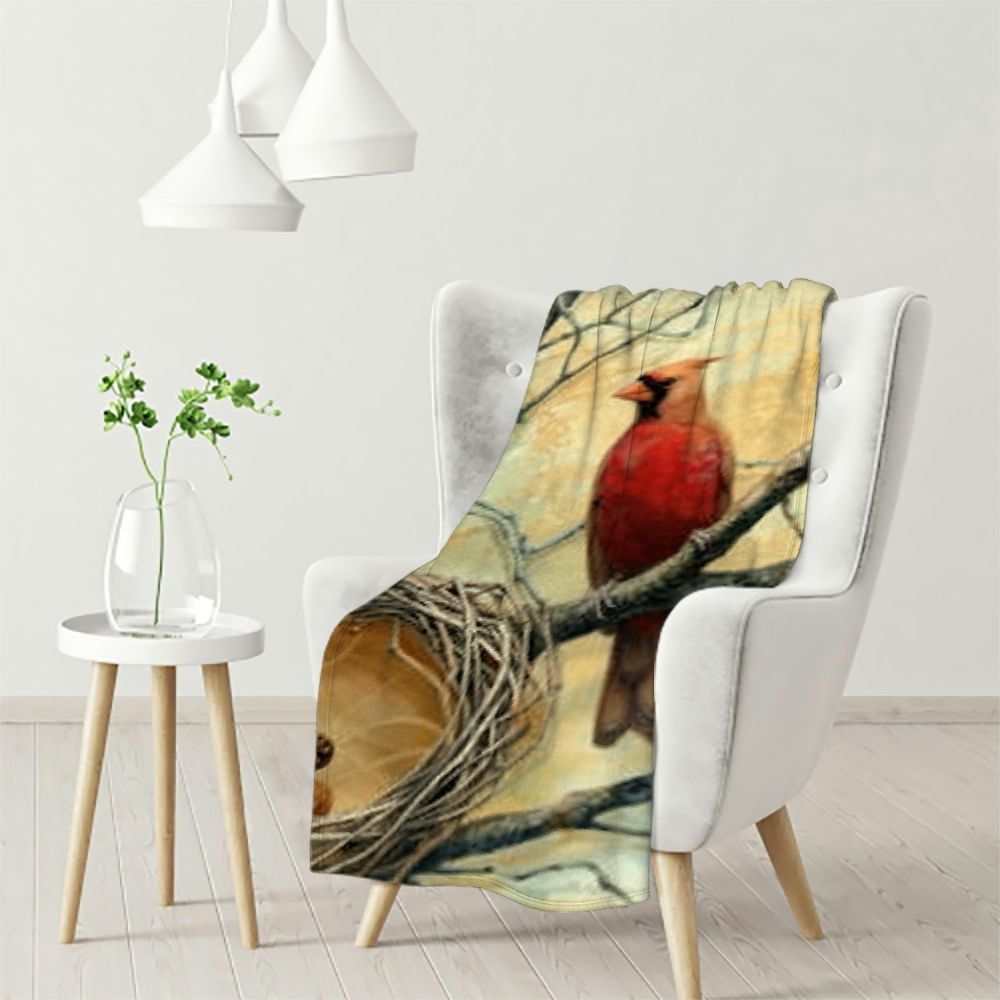 nygtbtfer Birds Blanket Rustic Bird Throw Blankets Farmhouse ...