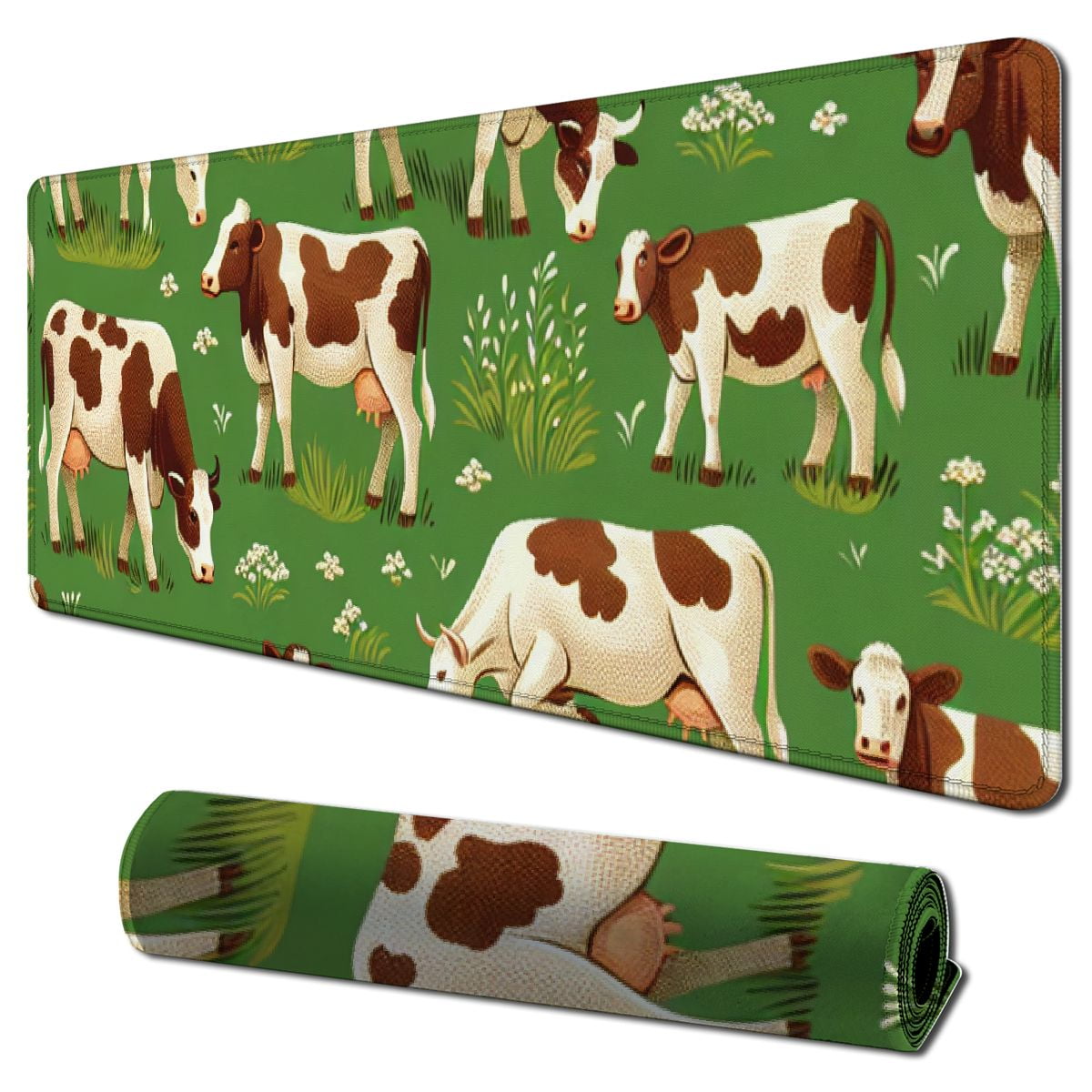 nygtbtfer Cute Cows Farm Animals Large Mouse Pad Gaming Mouse Pad ...