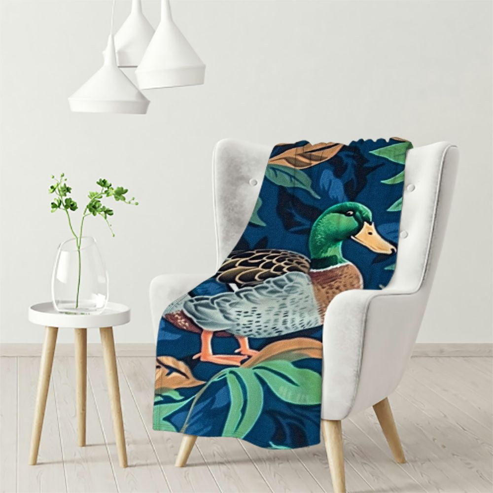 nygtbtfer Cute Farm Animal Mallard Duck Throw Blanket Lightweight Cozy ...