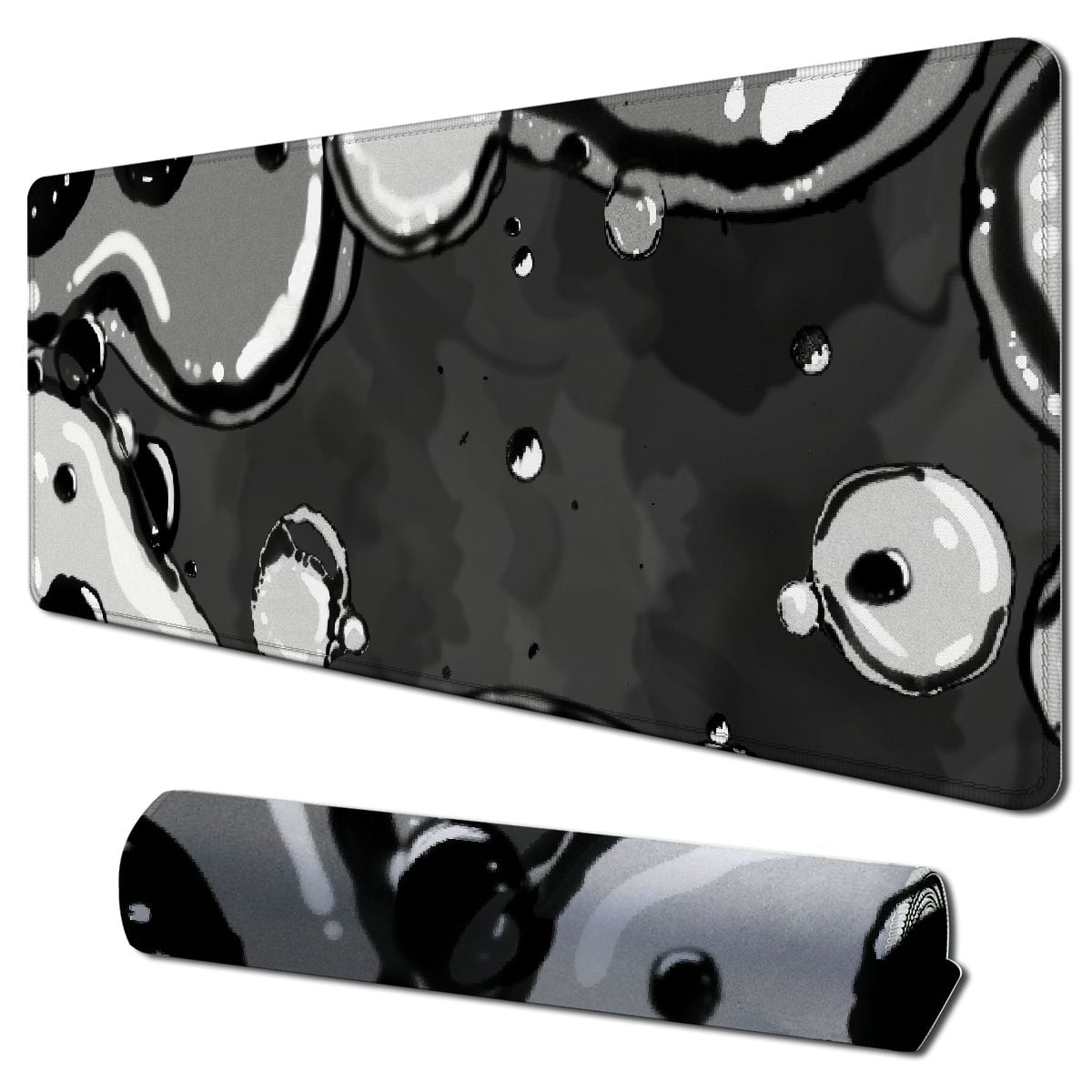 nygtbtfer DRIP Edition Black & White Gaming Mouse Pad - Professional ...