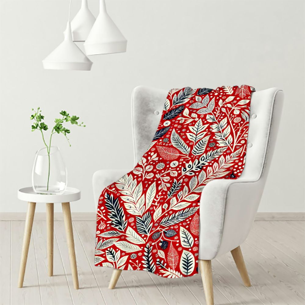 nygtbtfer Decorative Plush Christmas Throw Blanket: Soft Velvet Fleece ...