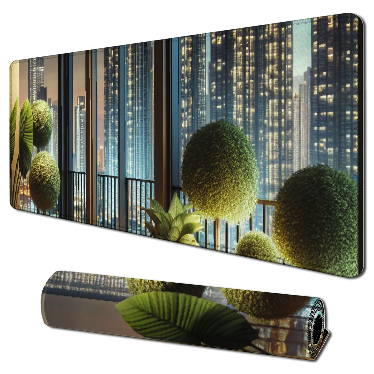 nygtbtfer Desk Mat Green Plants Desk Pad Large Gaming Mouse Pad XL Full ...