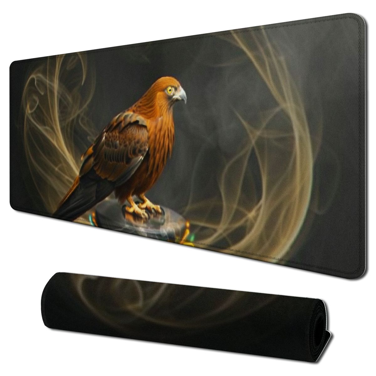 nygtbtfer Desk Mat, Smoke Flag Extended Gaming Mouse Pad for Office ...
