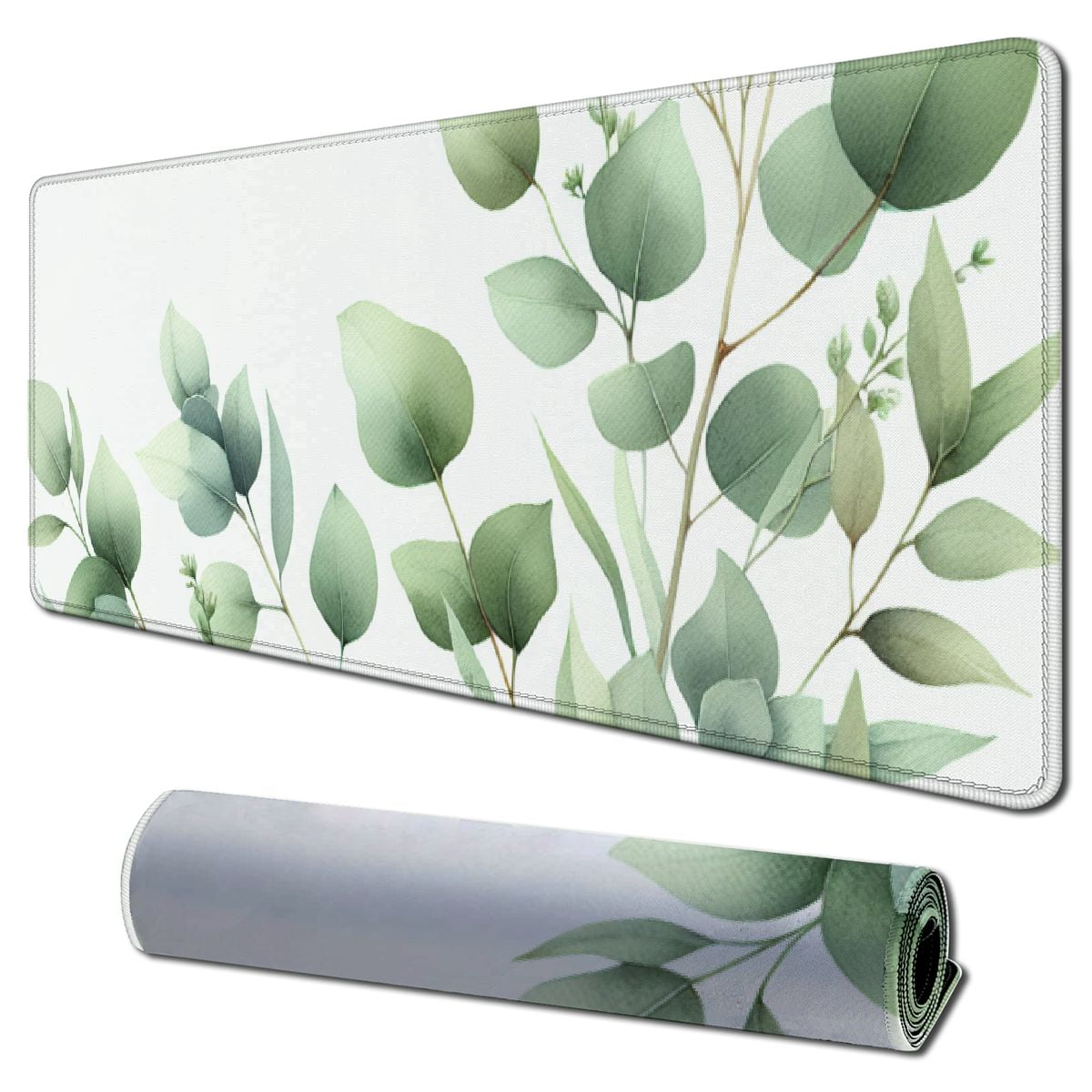 nygtbtfer Eucalyptus Leaves Large Mouse Pad Green Plants Extended ...