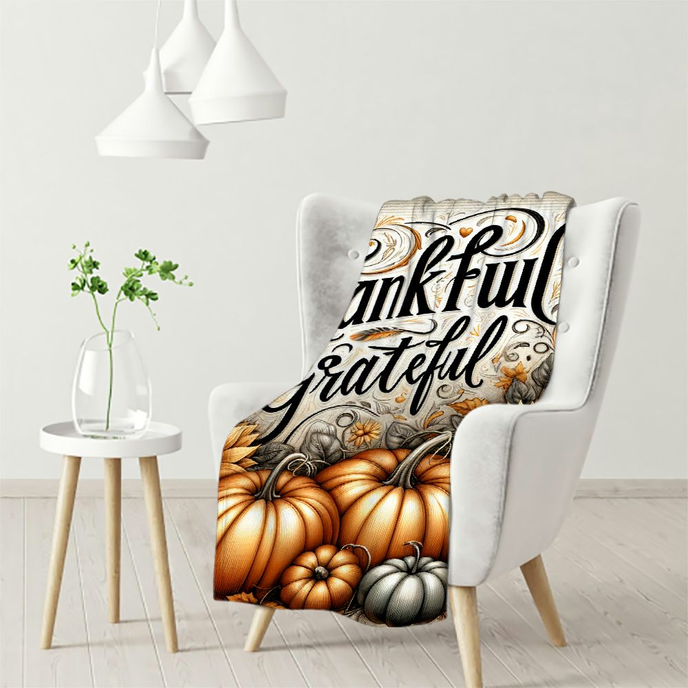 nygtbtfer Fall Pumpkin Flannel Fleece Throw Blanket Bed Blanket for ...