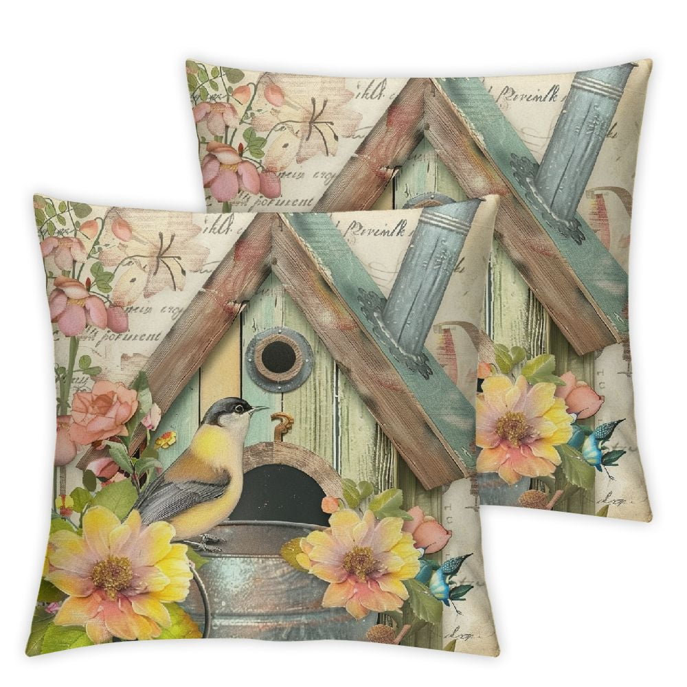 nygtbtfer Gardening Gnome Truck Decorative Throw Pillow Set of 2, Lily ...