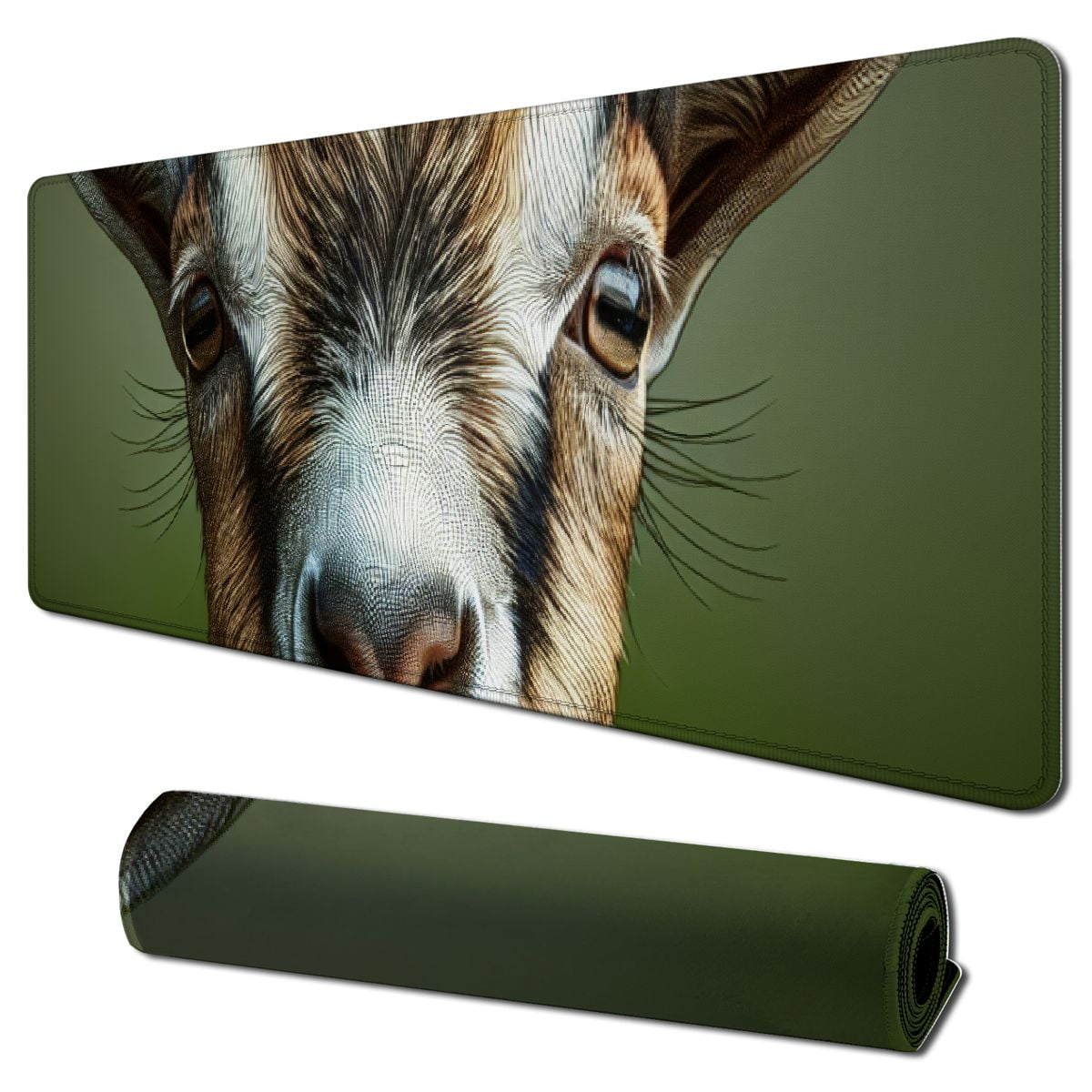 nygtbtfer Goat Mouse Pad Cute Animal Funny Sheep Head with White ...