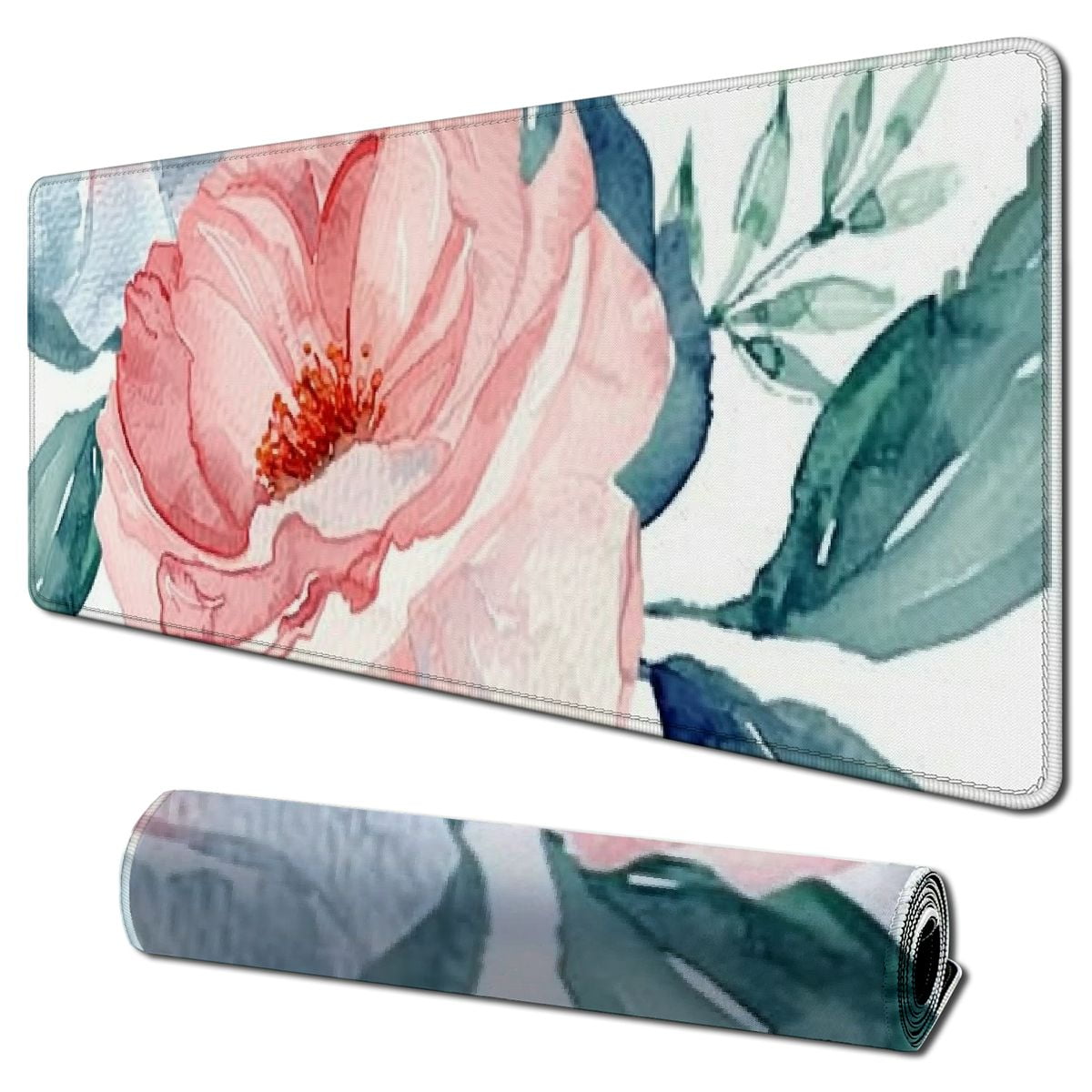 nygtbtfer Green Desk Mat Desk Mouse Pads Pink Mouse Pad Large, Big ...