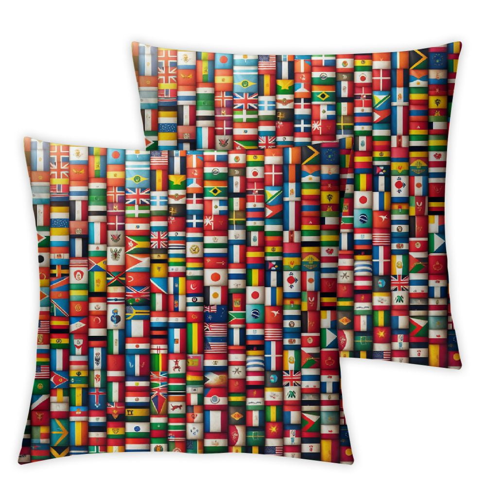 World Flags of The Countries of The World, Cute International Throw ...